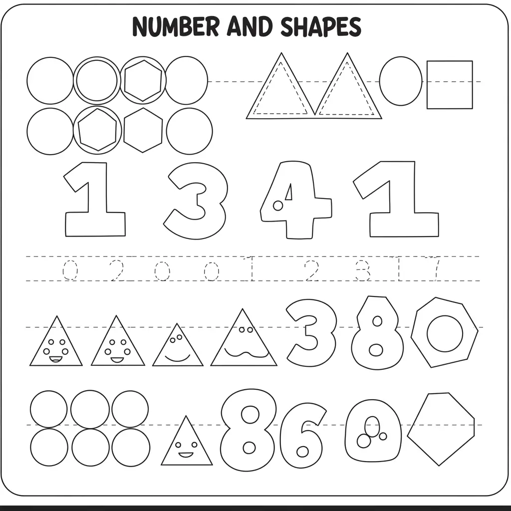 Boost Math Skills with These Coloring pages for Kids with Numbers ...