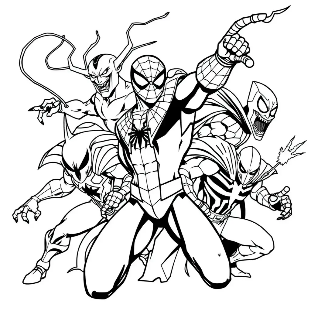 Amazing Spiderman Coloring Pages for Kids - Creative Color Sheets