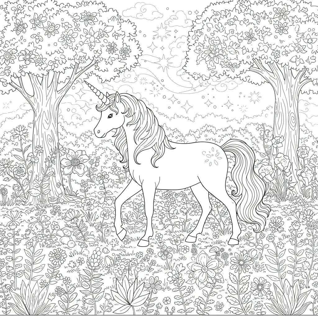 Magical Unicorn Coloring Pages for Kids Who Love Fantasy - Creative ...